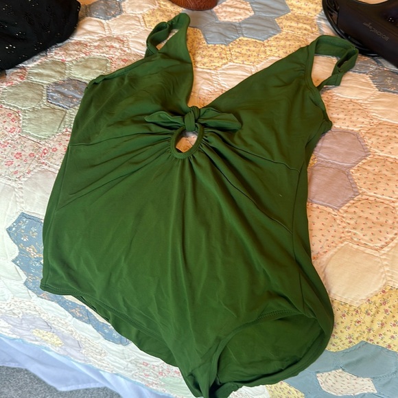 Robin Piccone | Swim | Robin Piccone Ava One Piece Swimsuit Tie Front ...